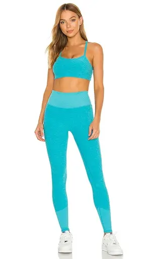 Alo Yoga High Waist Alosoft Lounge Legging In Blue - Bright Aqua